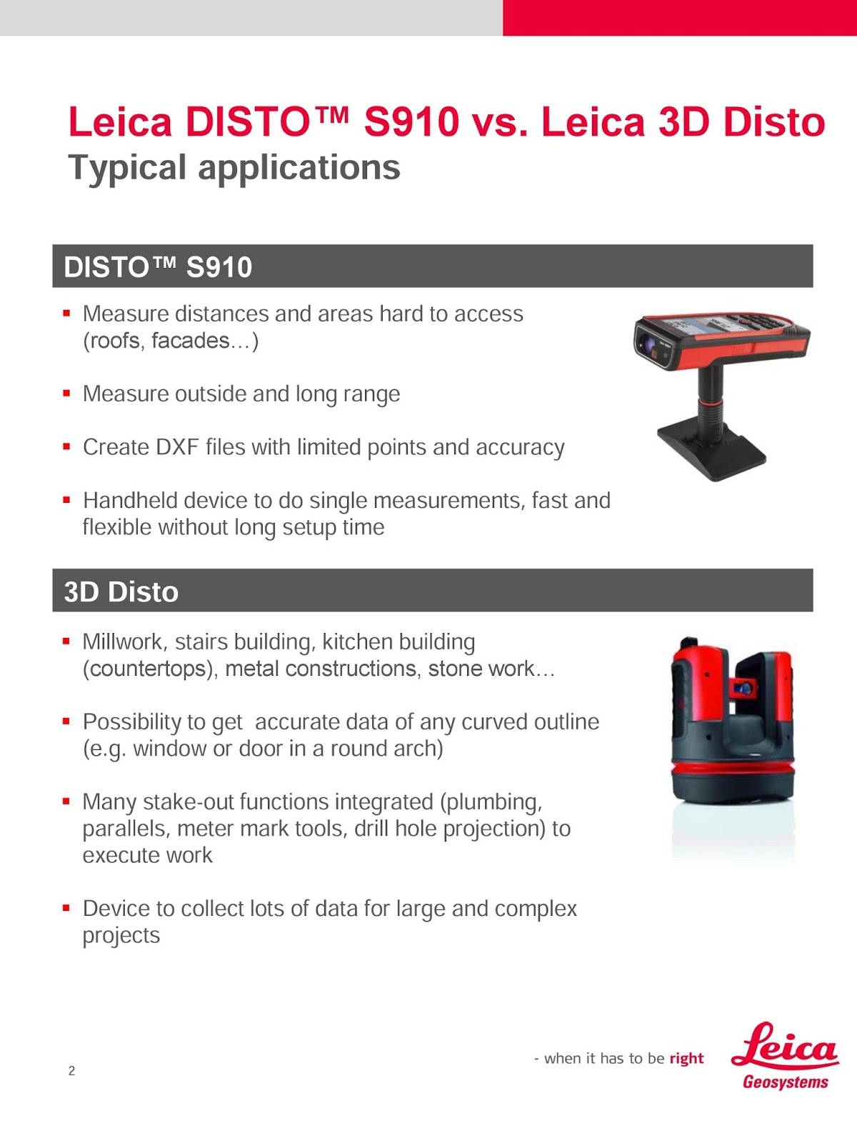 AdvancedDimensions.com Blog: Leica 3D Disto vs. DISTO S910