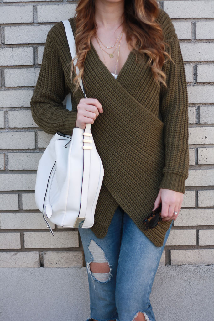 Cross Front Sweater + #WIWT Link Up - Twenties Girl Style