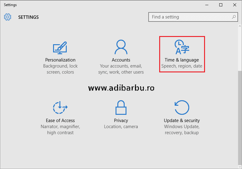 Cum se schimbă limba la Windows 10