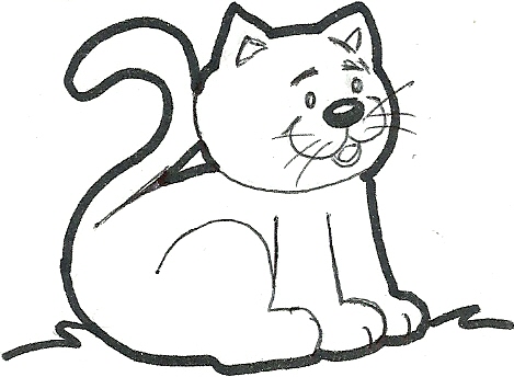 Rose AmarArtes: Gato para colorir