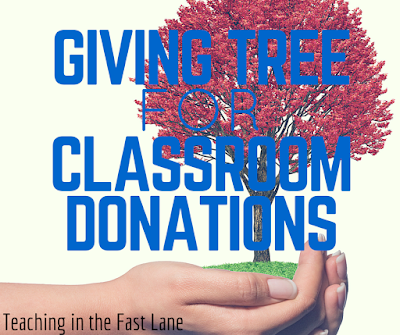 Classroom Donations Through a Giving Tree - Teaching in the Fast Lane