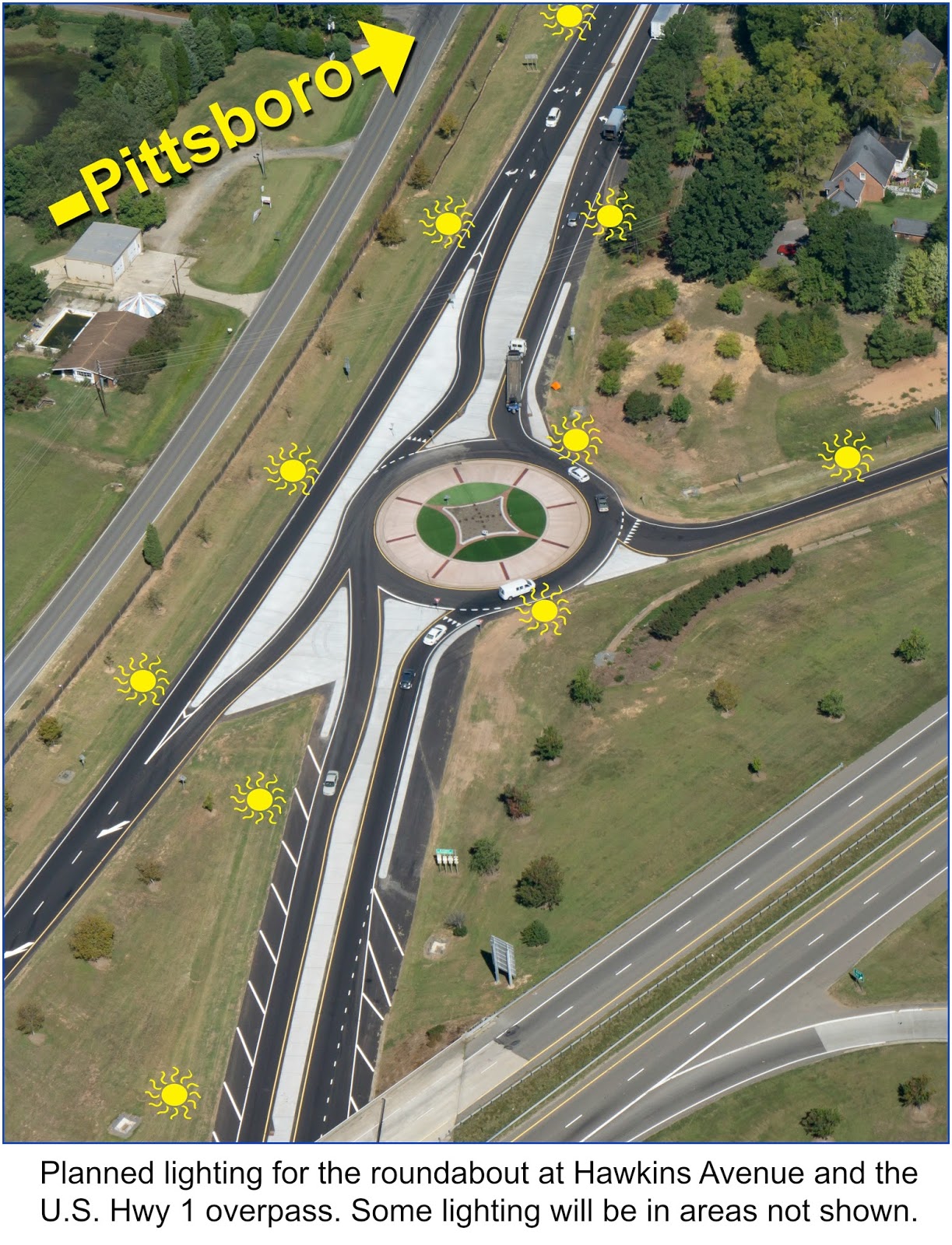 City of Sanford, NC: Roundabout Lighting Scheduled for Early December