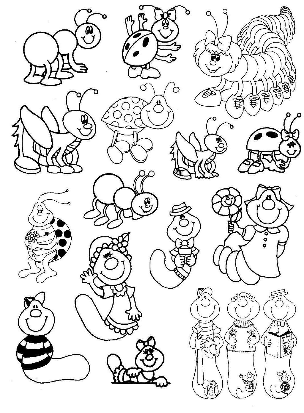 Desenhos para Colorir - Insetos - QDB