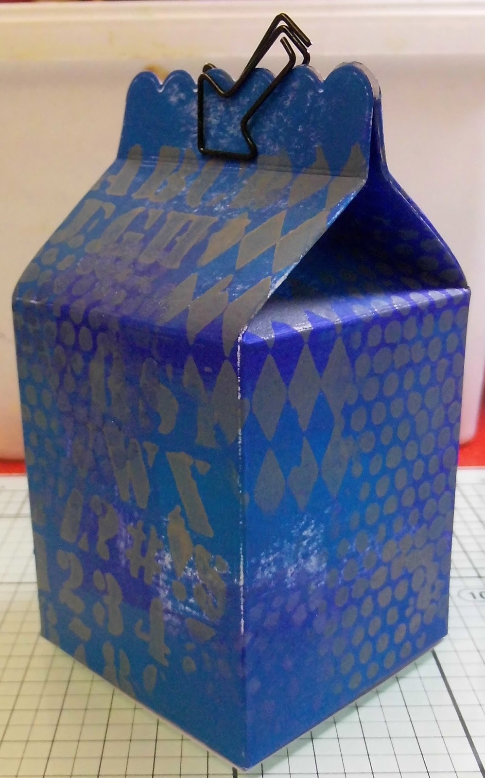 Sarah's Craft Shed: 3D Fun: Milk Carton Box