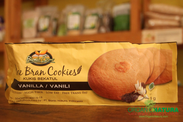 Organic Natura: Bionic Farm Cookies | Kukis Bekatul Rasa Vanili