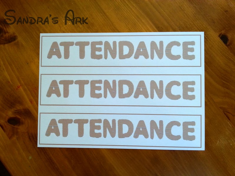 Sandra's Ark: How to Make an Attendance / Chores Wall Hanging