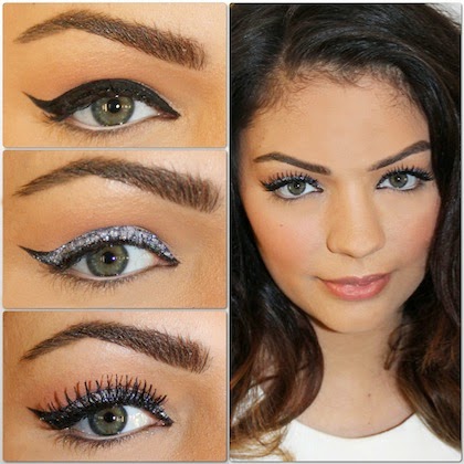 Simple Ways to Create a Glitter Cat Eye - dashingamrit