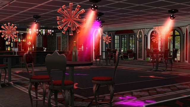 Sims 3 ComfoLife Design Studio: Bloodred Ruby Vampire Lounge: Download