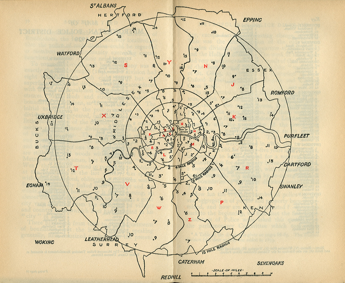E P I S T E M O P H I L I A: Metropolitan Police Districts, 1929