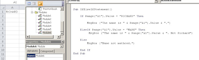 Excel Tutorial: If ElseIf Statement