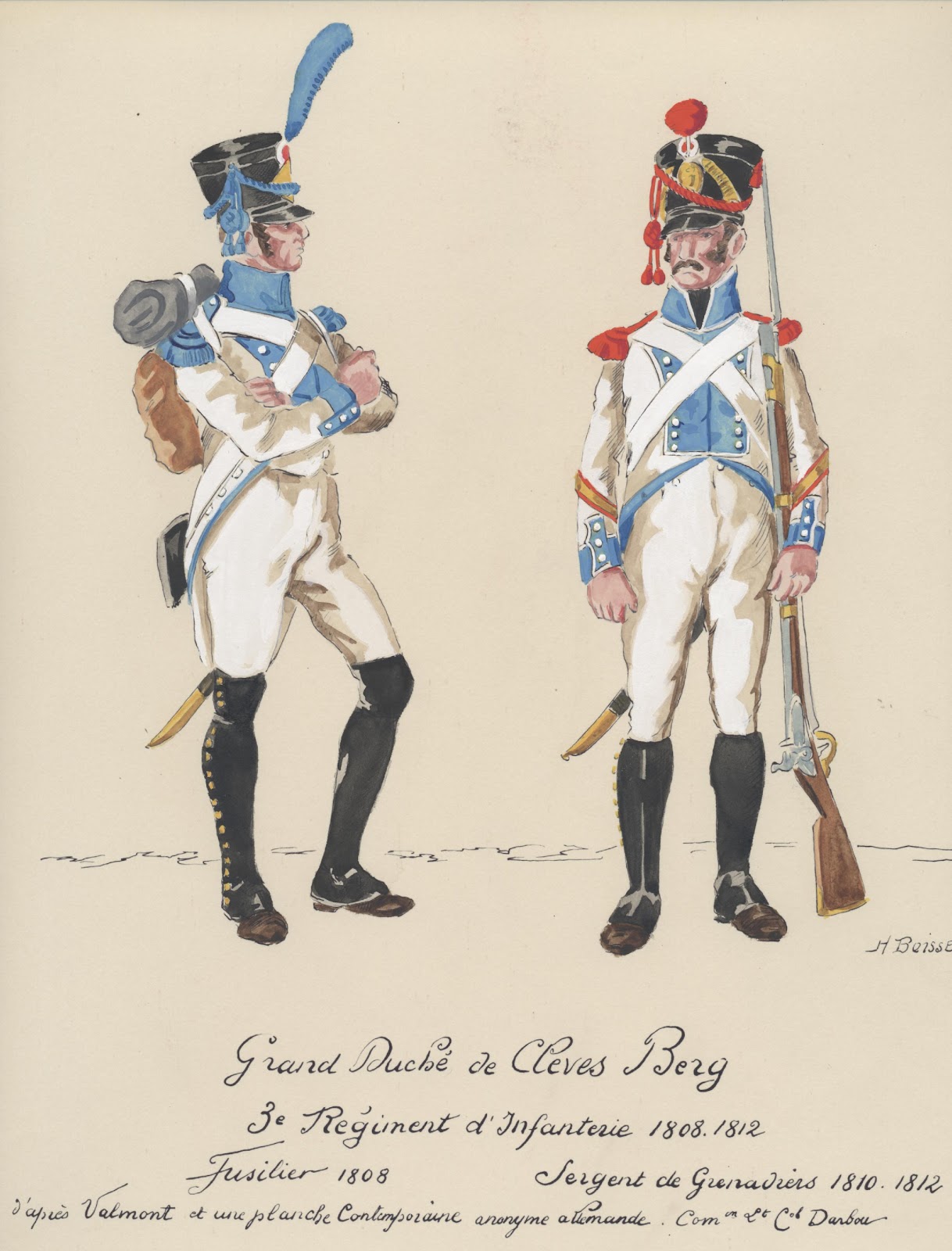 Granducato di Berg - Guard du Corps Chevau-Legers Officer 1808 | Nap's ...