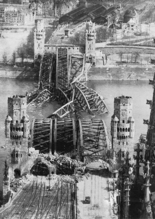 90 Miles From Tyranny : Bombed Bridge In Germany WWII