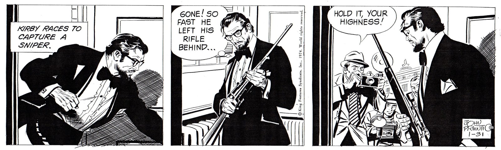 Original Comic Strip, Animation and Illustration Art: Rip Kirby par ...