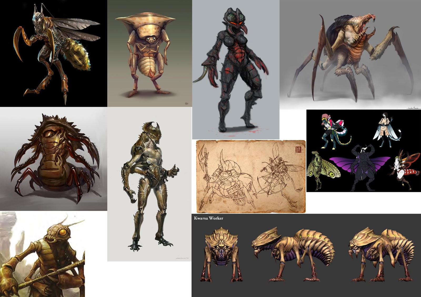 Brandon Jackson's Portfolio: Design Task: Insectoid Character
