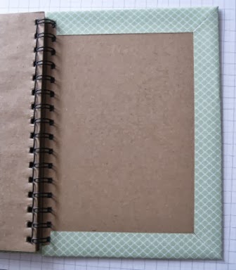Classy Crafters: How to cover a spiral bound notebook.