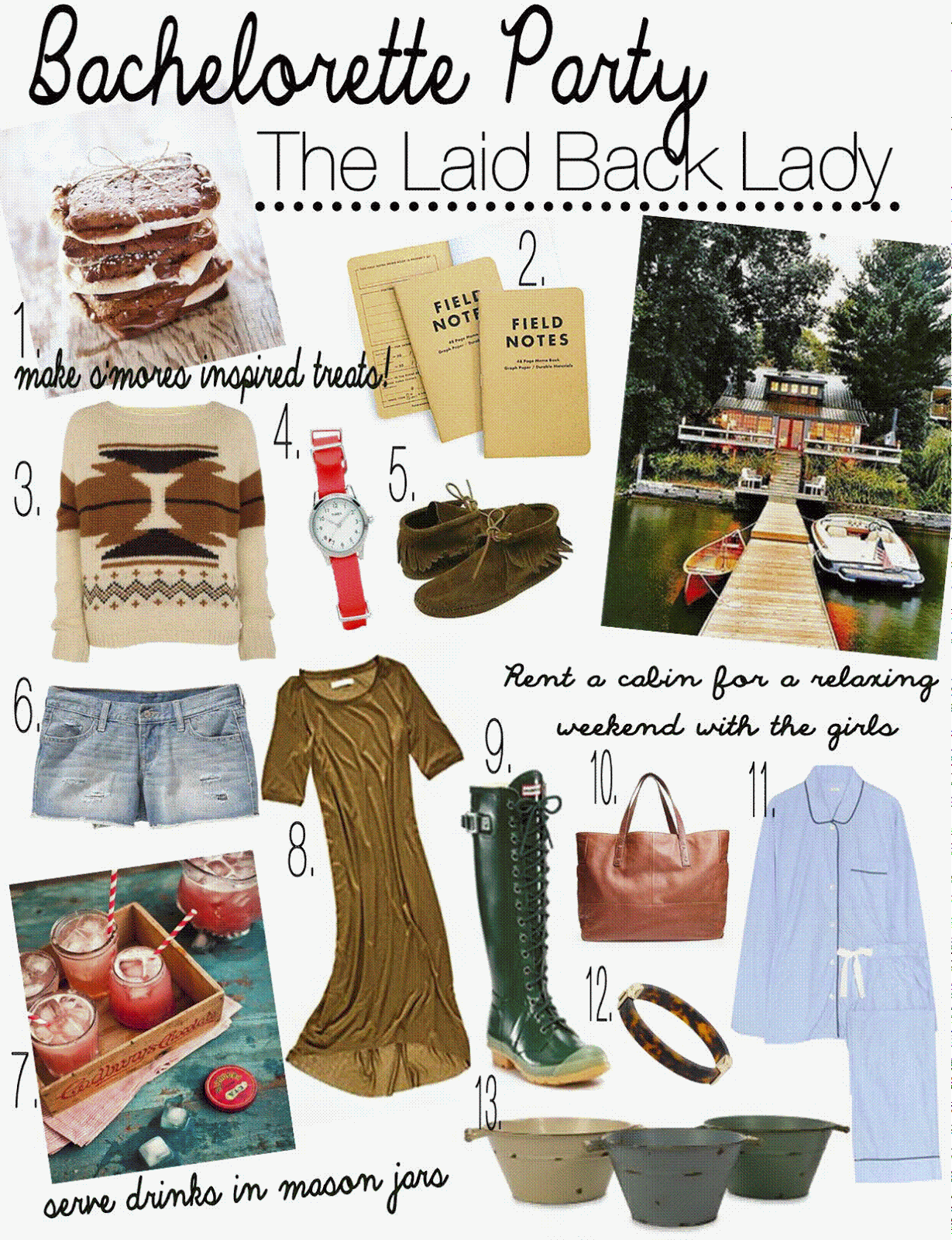 Rt Lodge Vintage Camp Inspired Bachelorette Party
