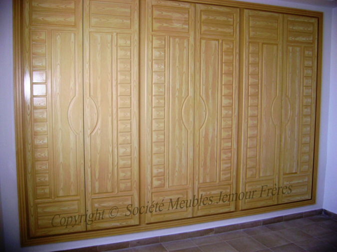 Placard Mural en MDF Brut | Société Meubles Jemour Frères