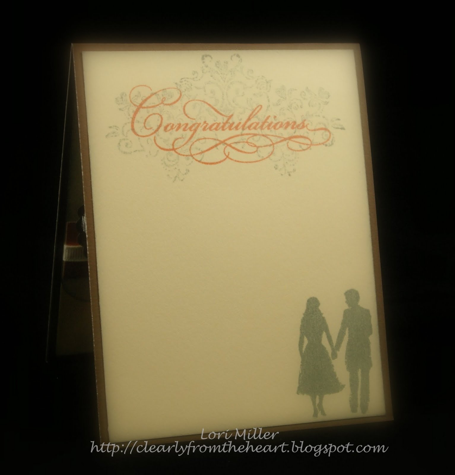 Clearly from the Heart: Bliss Wedding Card