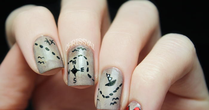 ChrissyAi: Treasure Map Nail Art