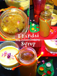 Veg Indian Cooking: Thandai Syrup