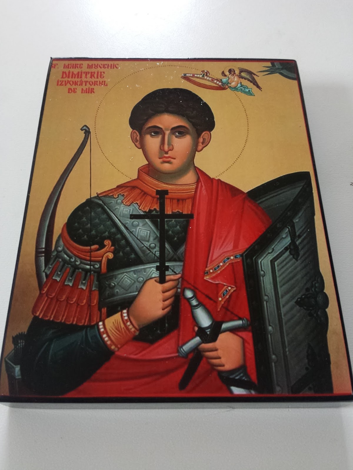 ramonashop-iconart2: Icoana Sf Dimitrie izvoratorul de mir-Comanda speciala