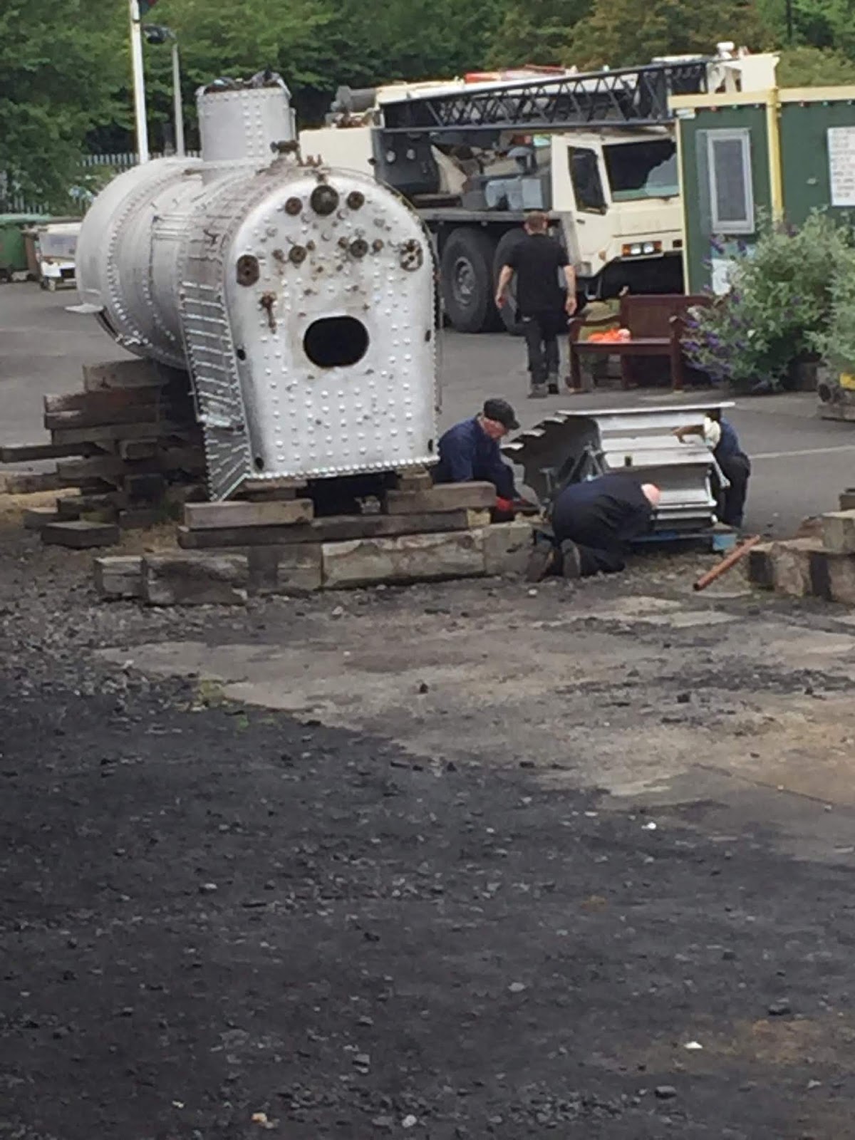 North Tyneside Steam Railway: 401 Boiler Lift
