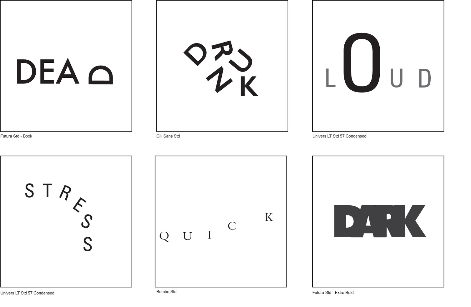 TYPOGRAPHY - EXERCISES