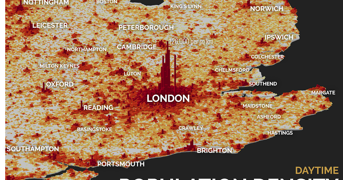 Stats, Maps n Pix: Daytime Population Density