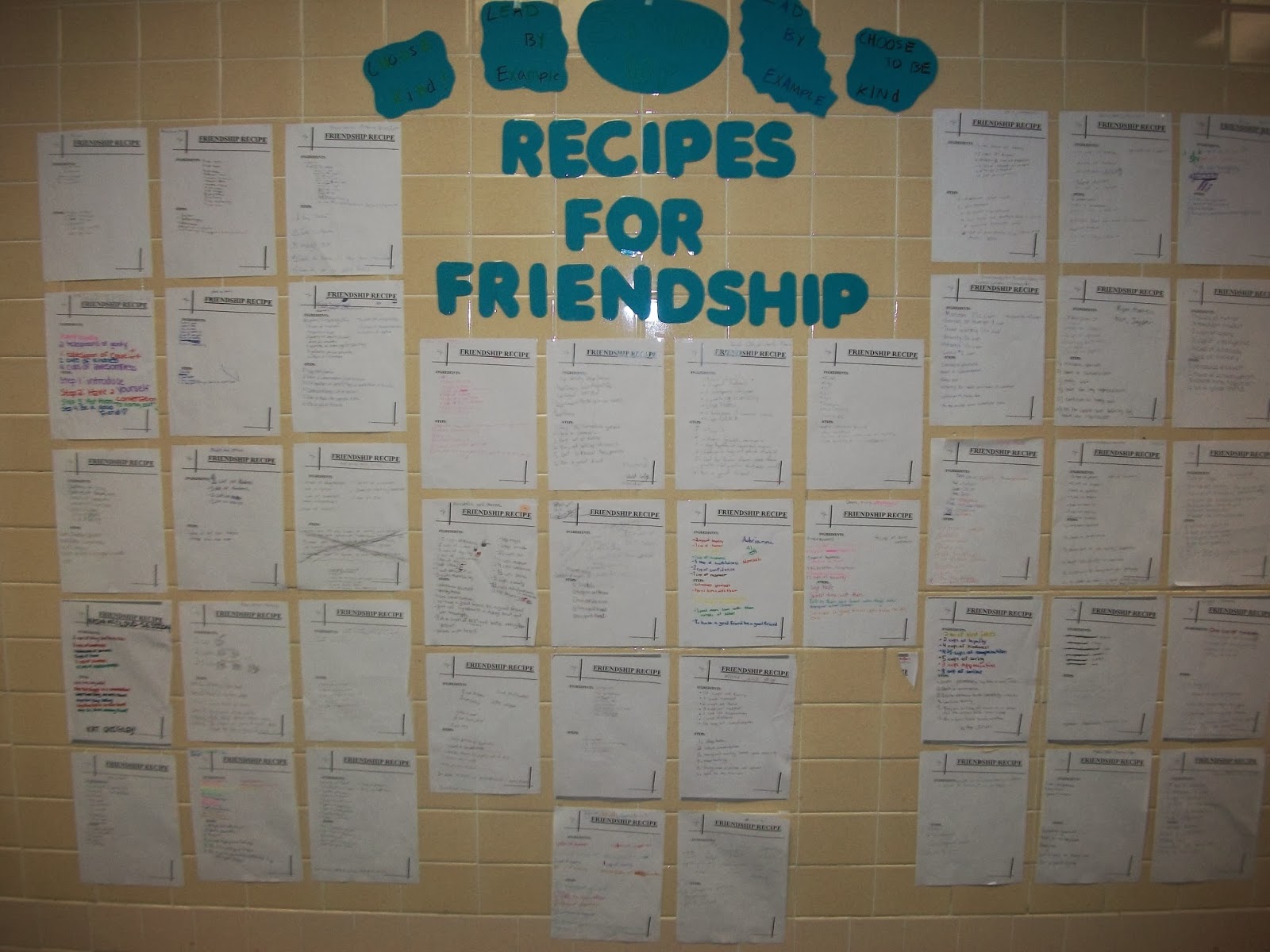 Elementary School Counselors Corner: Friendship Recipes