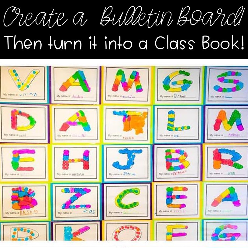 Creating Your First Class Book in Kindergarten - Kindergarten Korner ...