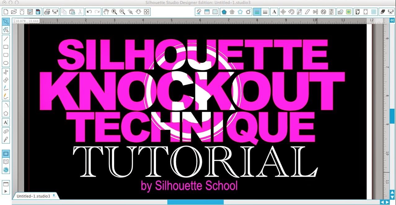 Silhouette Knockout Technique Tutorial (Part 1: Designing) | Silhouette ...