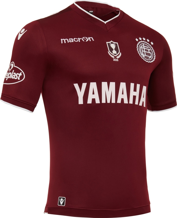 Macron apresenta as novas camisas do Lanús - Show de Camisas