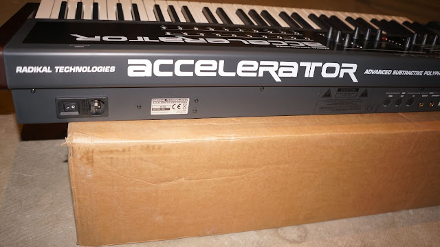 MATRIXSYNTH: Radikal Technologies Accelerator Synthesiser Keyboard SN 15102