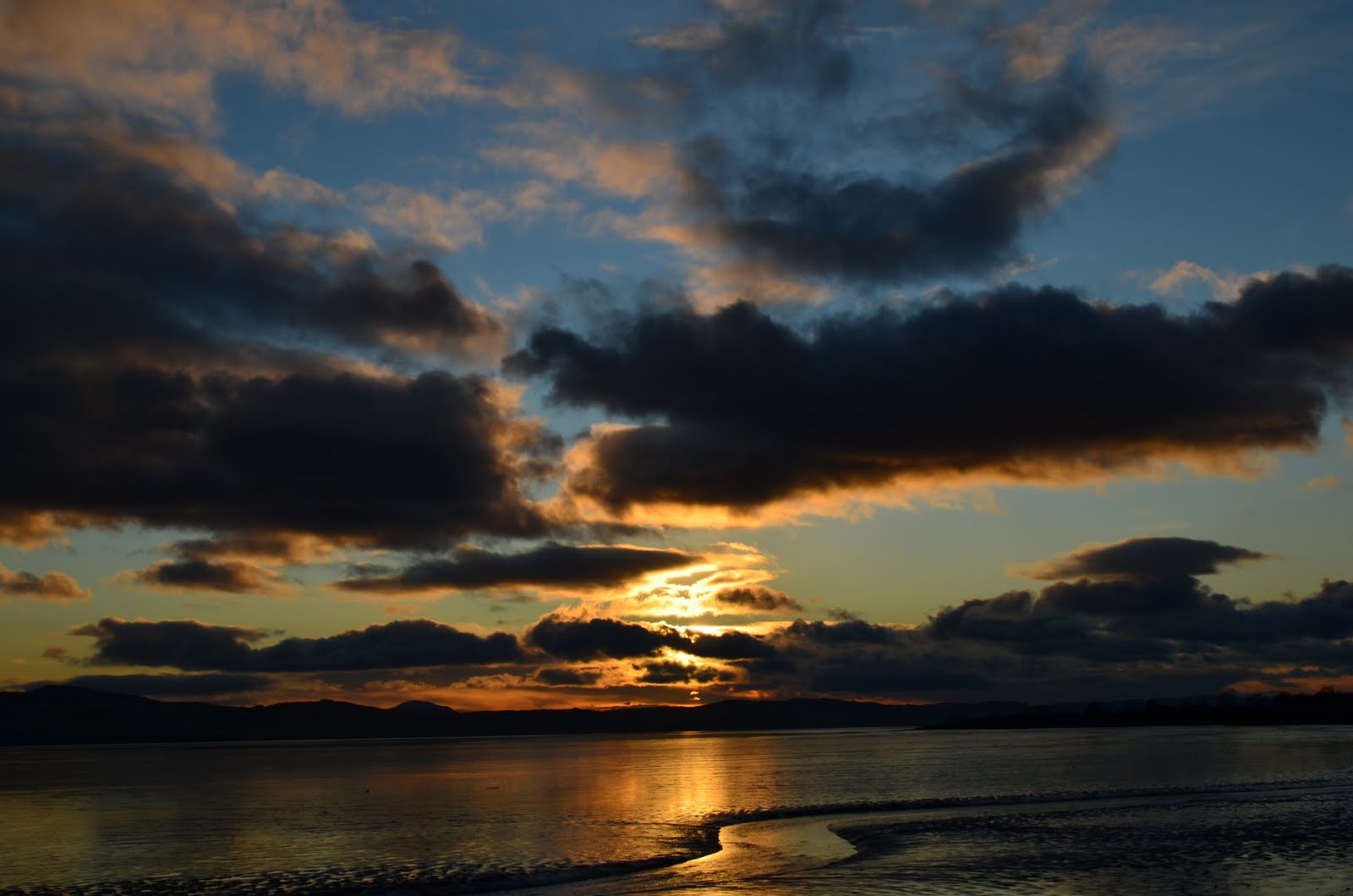 Tour Scotland: Tour Scotland Winter Photographs Sunset Kingoodie Beach ...