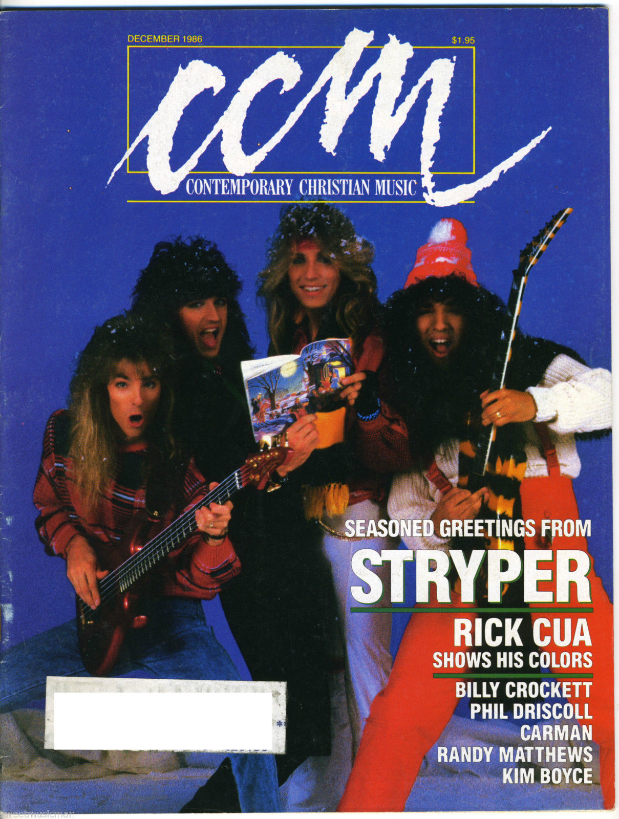 December 1986: Stryper in the cover of CCM Magazine - Classic Christian ...