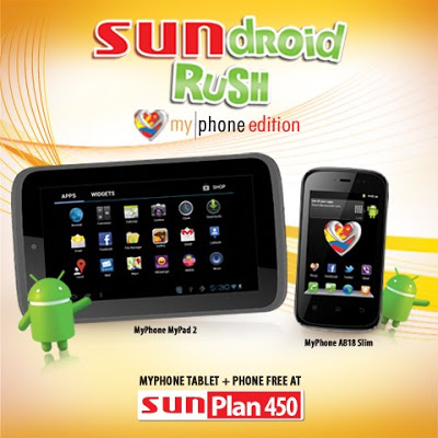Get MyPhone MyPad 2 and MyPhone A818 Slim at Sun Cellular's SunDroid ...