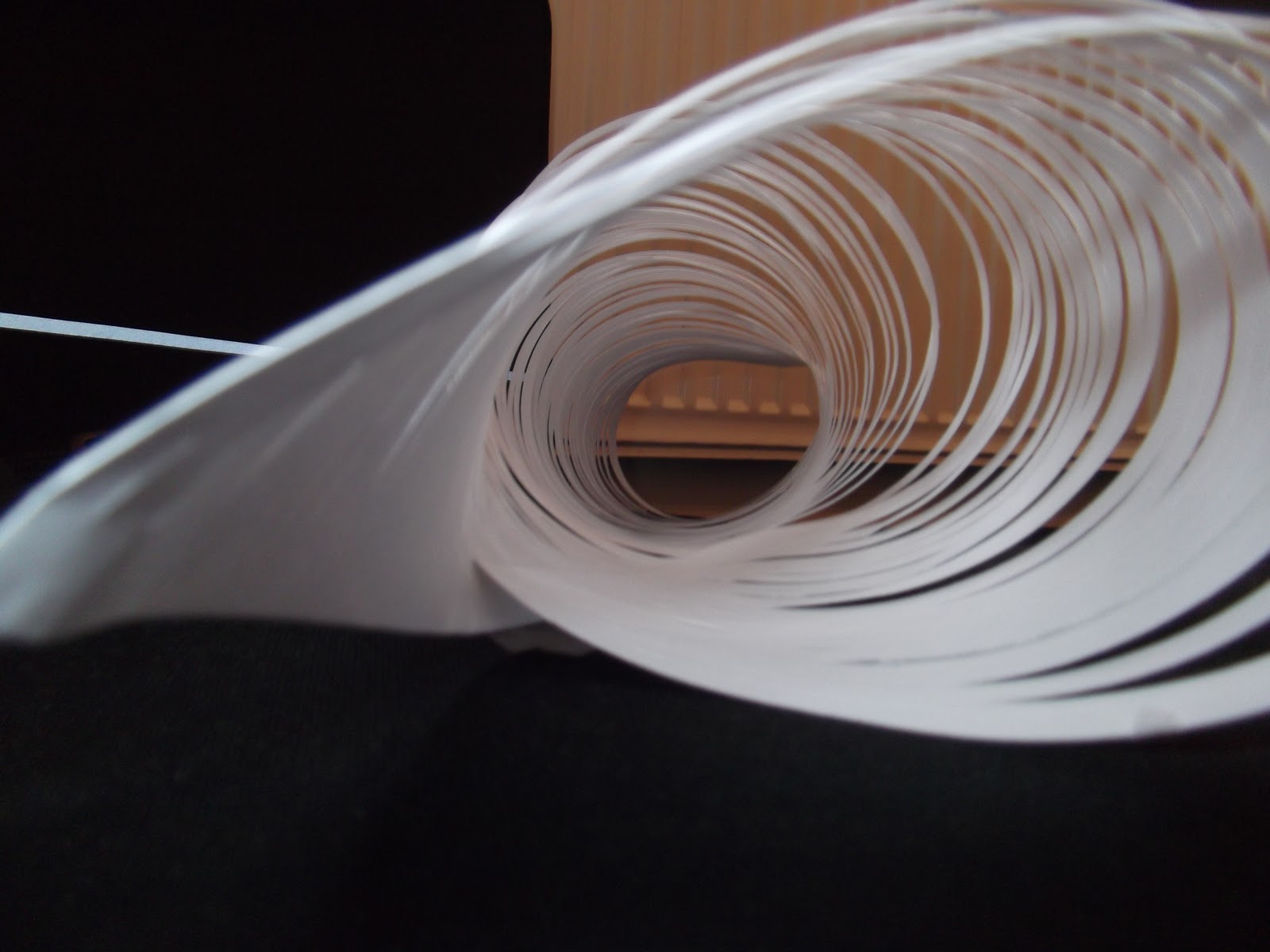 XIII66: Wave type paper sculpture