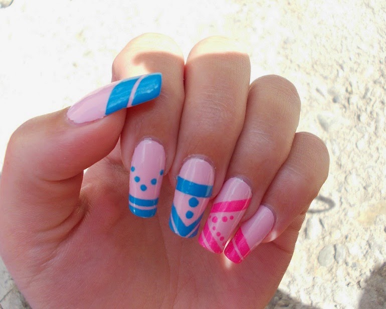 Alphabet nail art challenge - Letter T - Ella's Beauty Corner