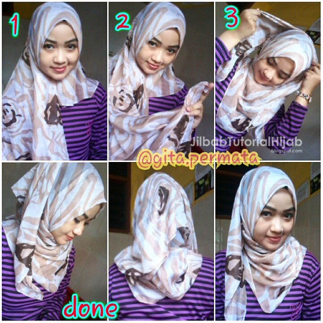 6 Tutorial Hijab Segi Empat Sederhana | Tutorial Hijab