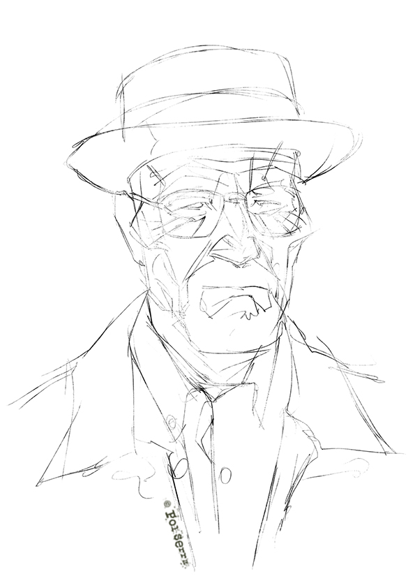 Breaking bad / Bryan Cranston Sketch