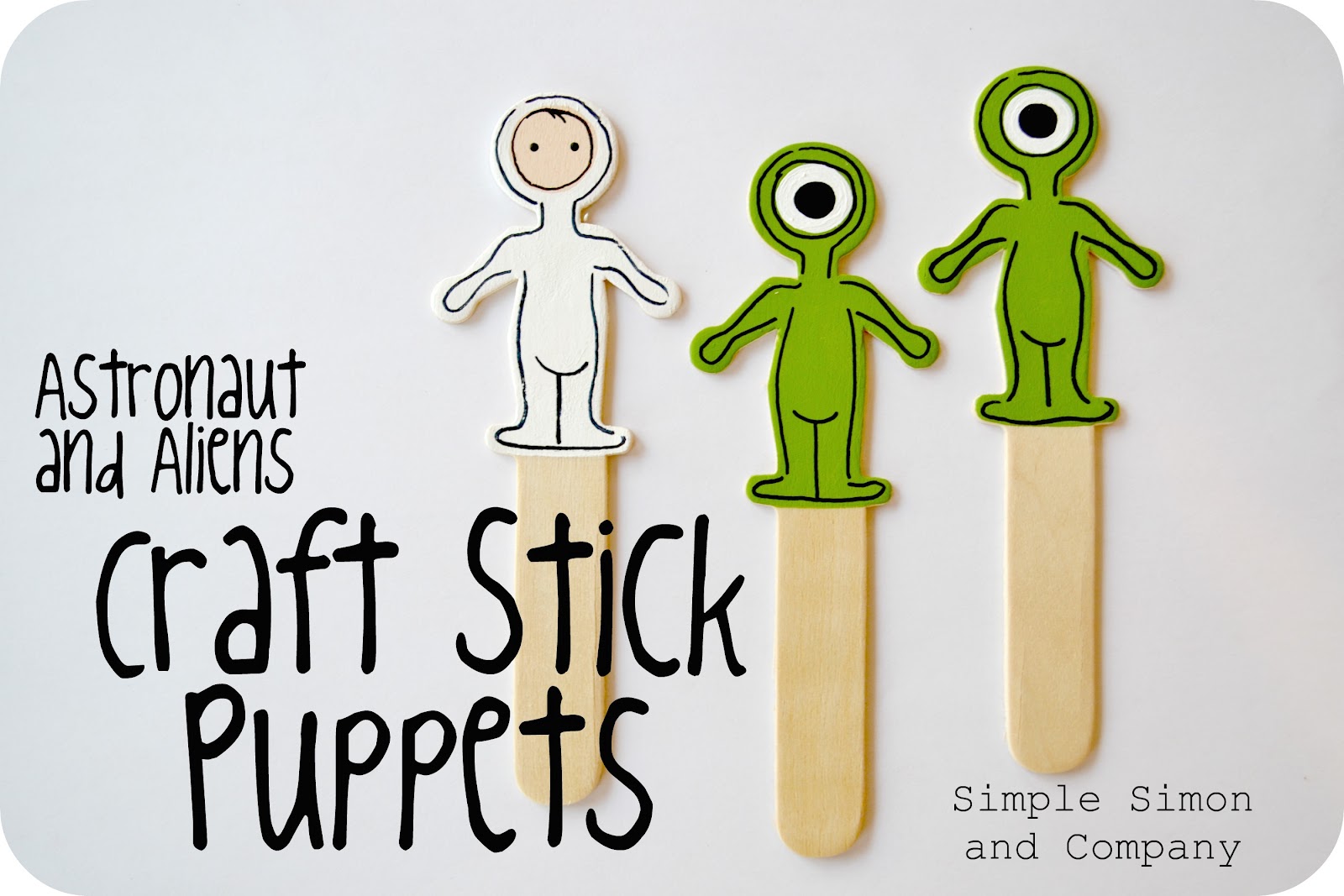 Craft Stick Puppets-Perfect for Something On a Stick Day - Simple Simon ...