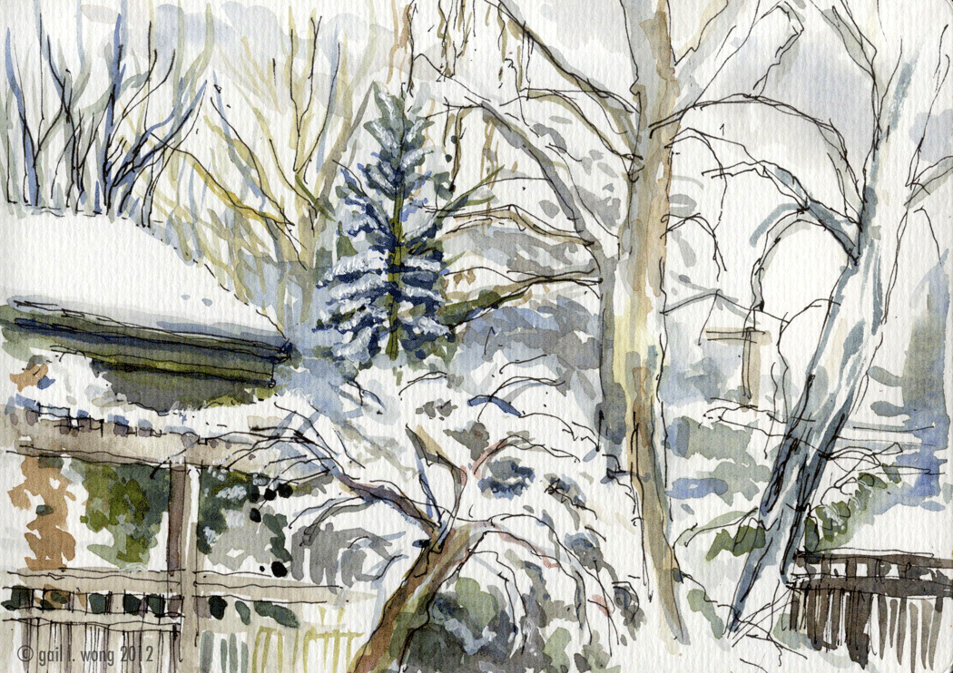 Urban Sketchers Seattle: Winter Snow Sketches