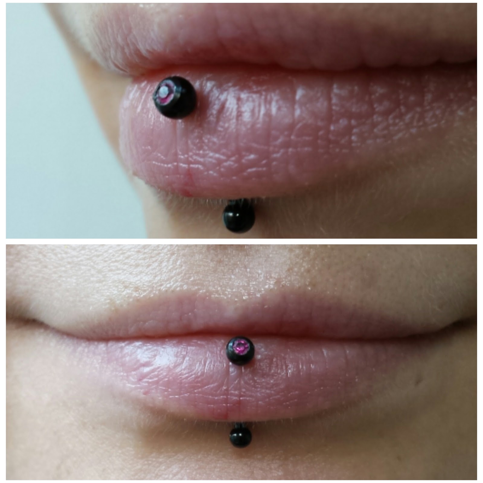 Gothicalla: Vertikales Labret - Eskimo Piercing