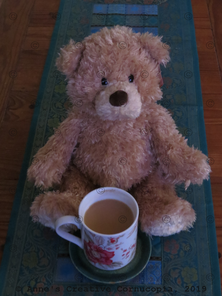 Anne's Creative Cornucopia: "T Stands For Teddy Drinking Coffee ...