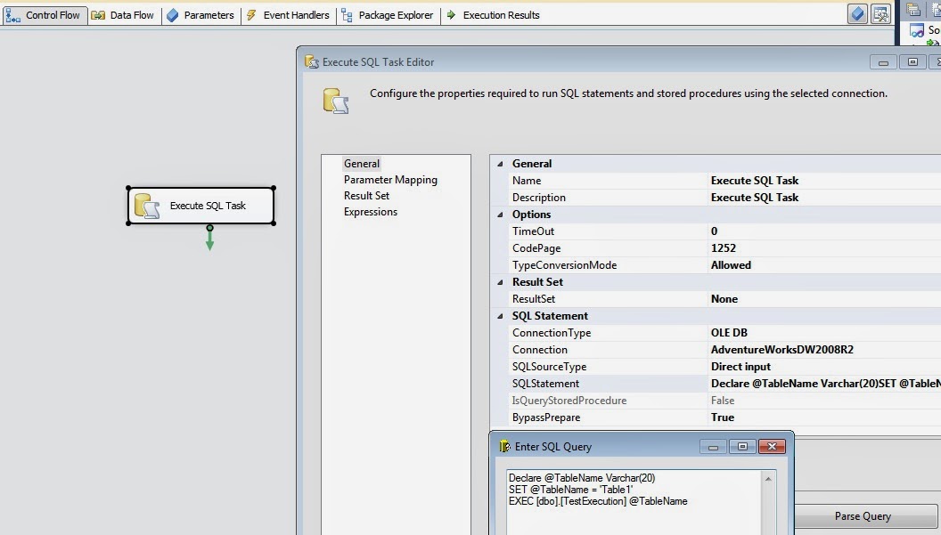 Msbi Sql Server And Gcp With Python Ssis Execute Stored Procedure In