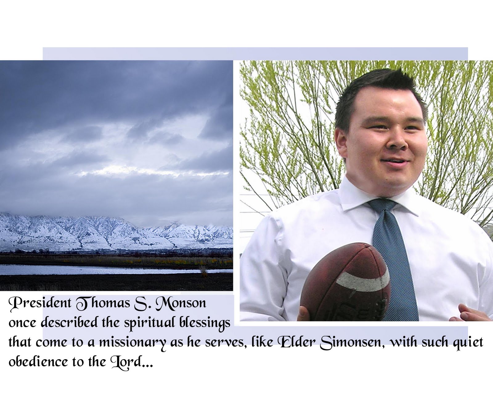 Elder JJ Simonsen: Spring to Summer with Elder Simonsen in the Utah ...