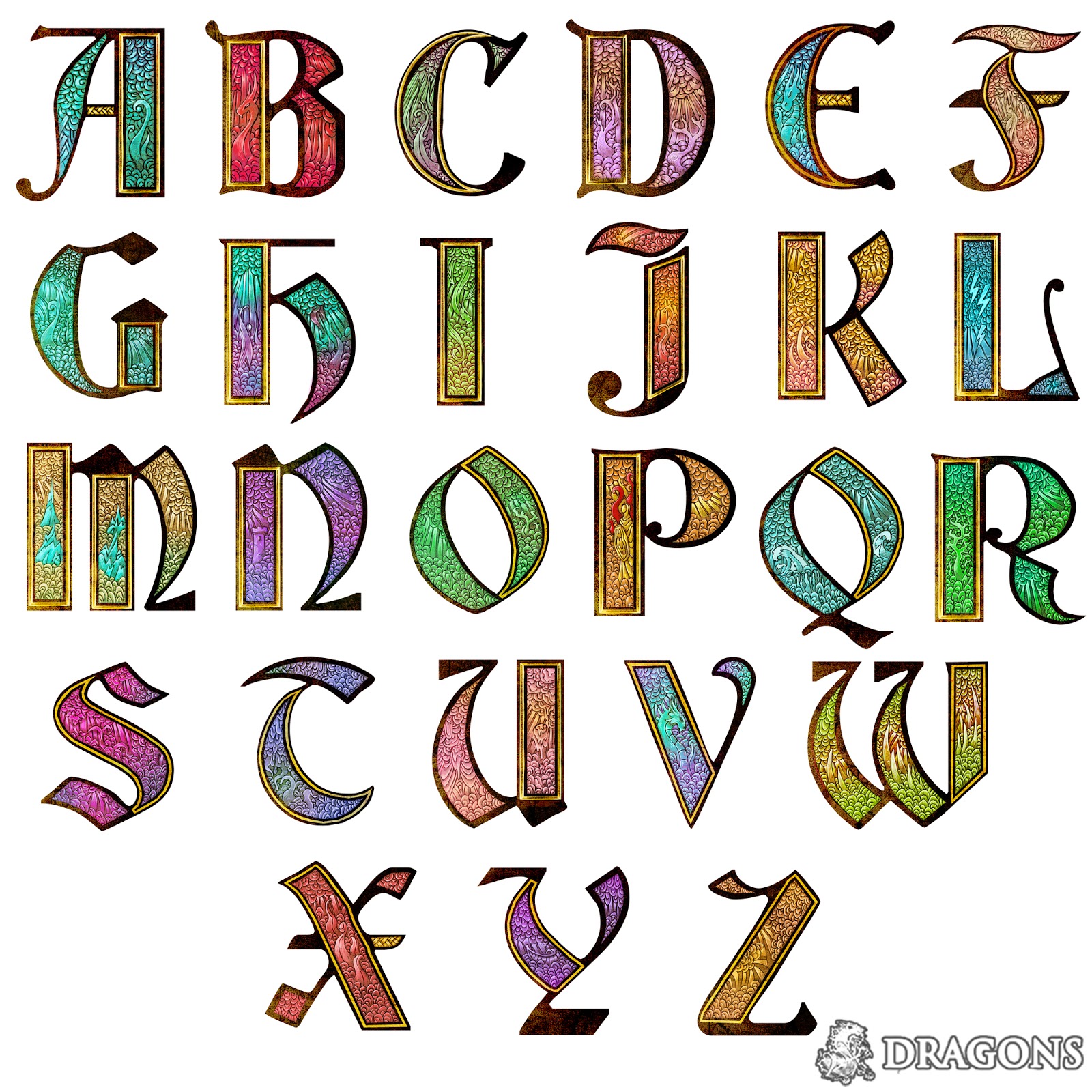 L'ornementation des textes par les lettrines | DRAGONS - Le jeu de rôle