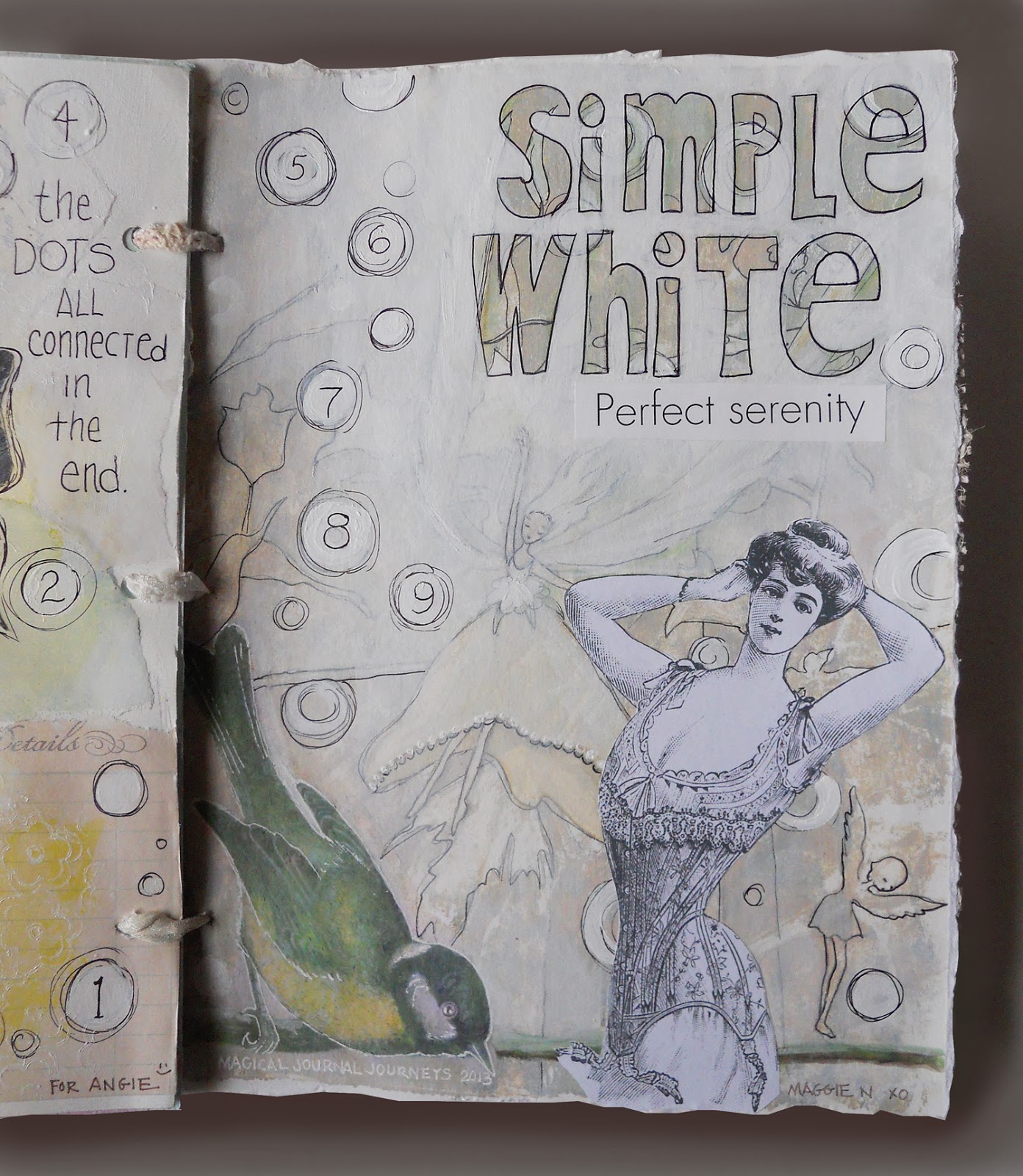 The Fanciful Magpie: Magical Journal Journeys ~ Angie's White Pages