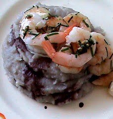 Cocina Chilena . Recetas Caseras: Puré al MAQUI con Camarones Salteados