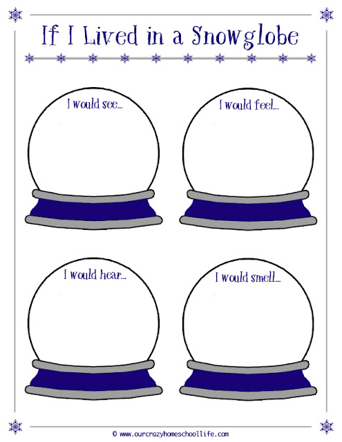 If I Lived In A Snowglobe -- FREE Writing Activity... - Our Crazy ...